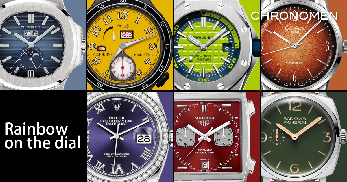 Rainbow on the dial 畫出彩虹 - Chronomen.com