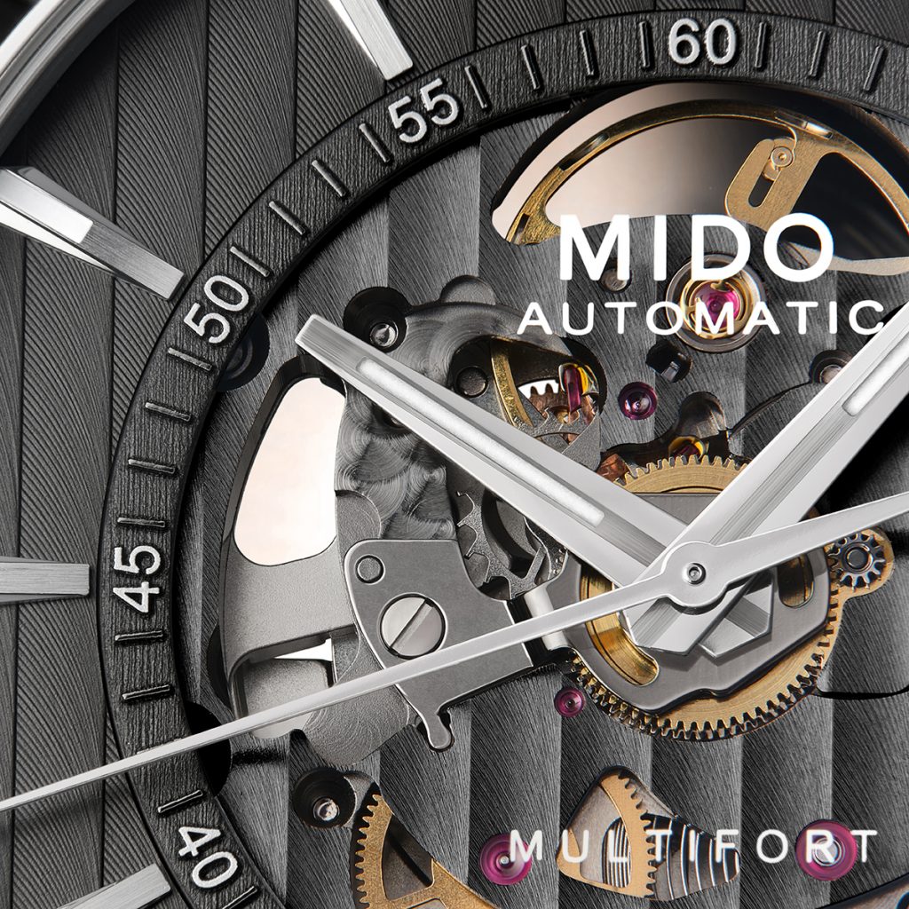 Mido Multifort Skeleton Vertigo 打開芯窗 - Chronomen.com